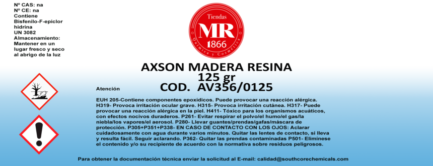 PACK AXSON MADERA 600 gr ( RES 300 gr /END 300 gr) – Tiendas MR 1866