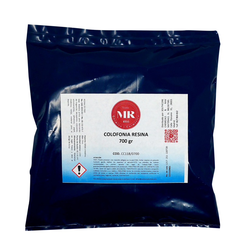 COLOFONIA RESINA 700 gr – Tiendas MR 1866