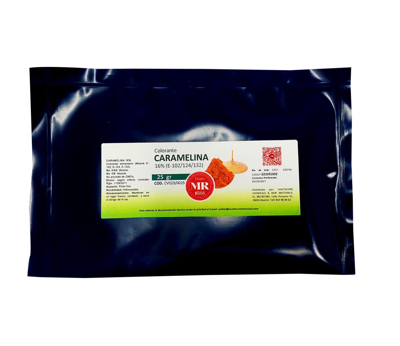 COLORANTE VERDE MENTA FIJO 23% (E102-131) 100 gr – Tiendas MR 1866