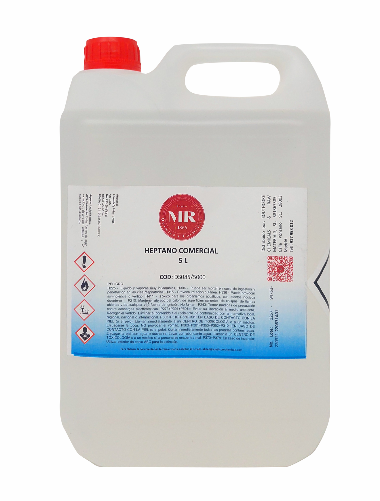 HEPTANO COMERCIAL 5 L – Tiendas MR 1866