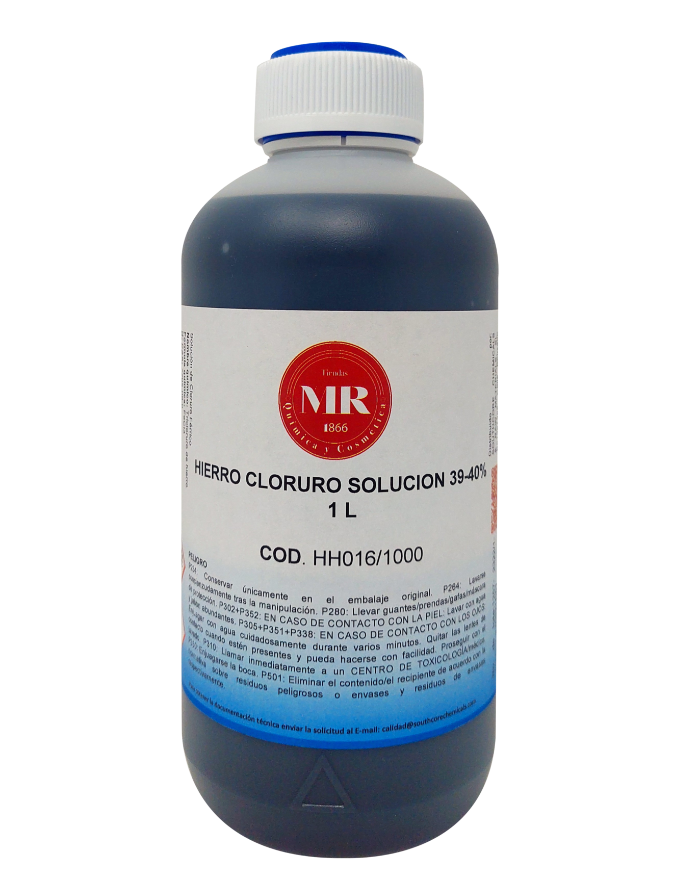 HIERRO CLORURO SOLUCIÓN 39% 1 L – Tiendas MR 1866