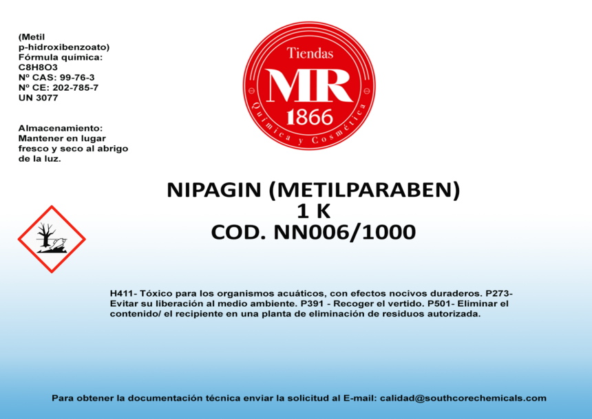 NIPAGÍN (METILPARABÉN) 1 K – Tiendas MR 1866