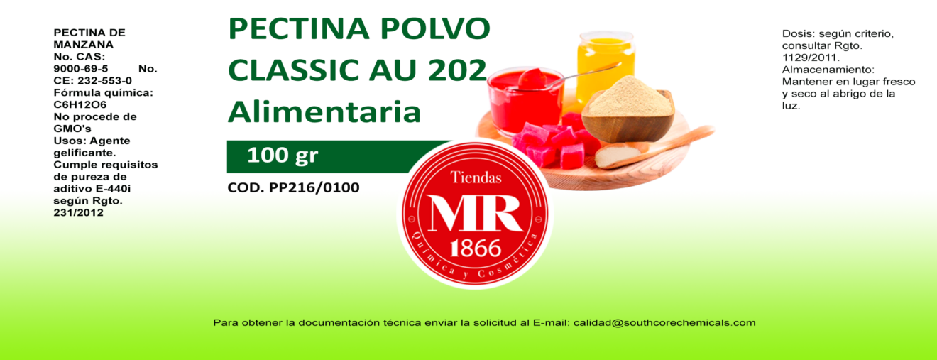 PECTINA POLVO CLASSIC AU 202 ALIM.50 gr – Tiendas MR 1866