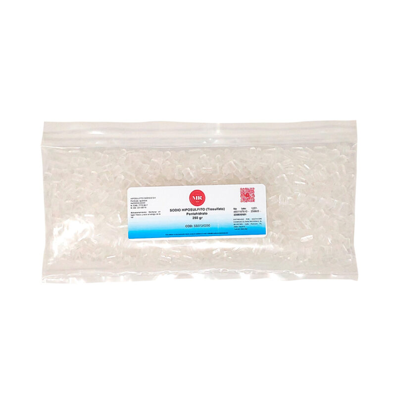 SODIO HIPOSULFITO (TIOSULFATO) PENTAHIDRATO 250 gr – Tiendas MR 1866