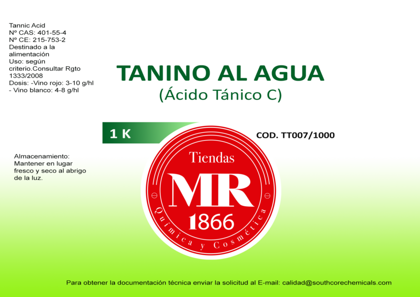 TANINO AL AGUA (ACIDO TANICO C) 1 K – Tiendas MR 1866