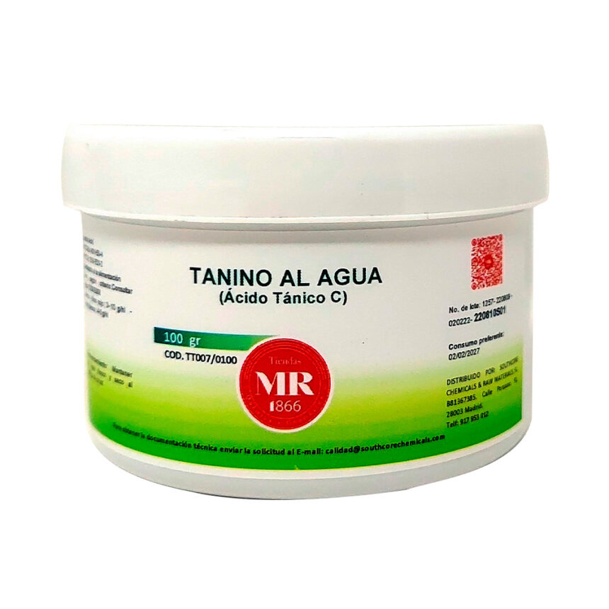TANINO AL AGUA (ACIDO TANICO C) 100 gr – Tiendas MR 1866