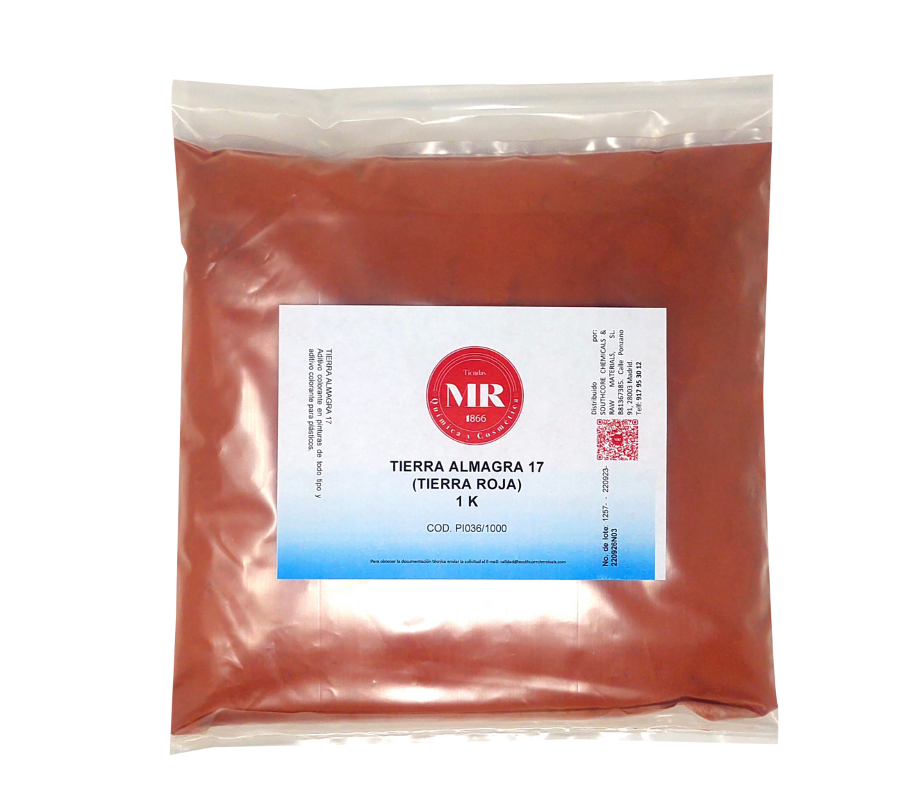 TIERRA ALMAGRA 17 (TIERRA ROJA) 1 K – Tiendas MR 1866