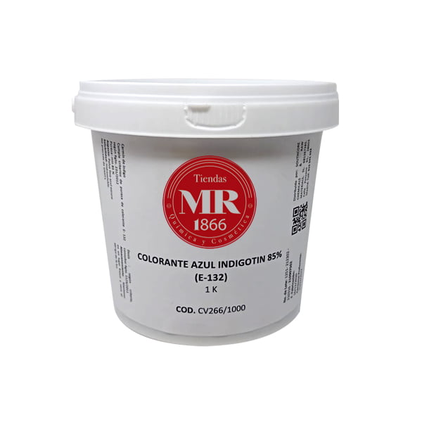 COLORANTE AZUL INDIGOTIN 85% (E-132) 1 K – Tiendas MR 1866