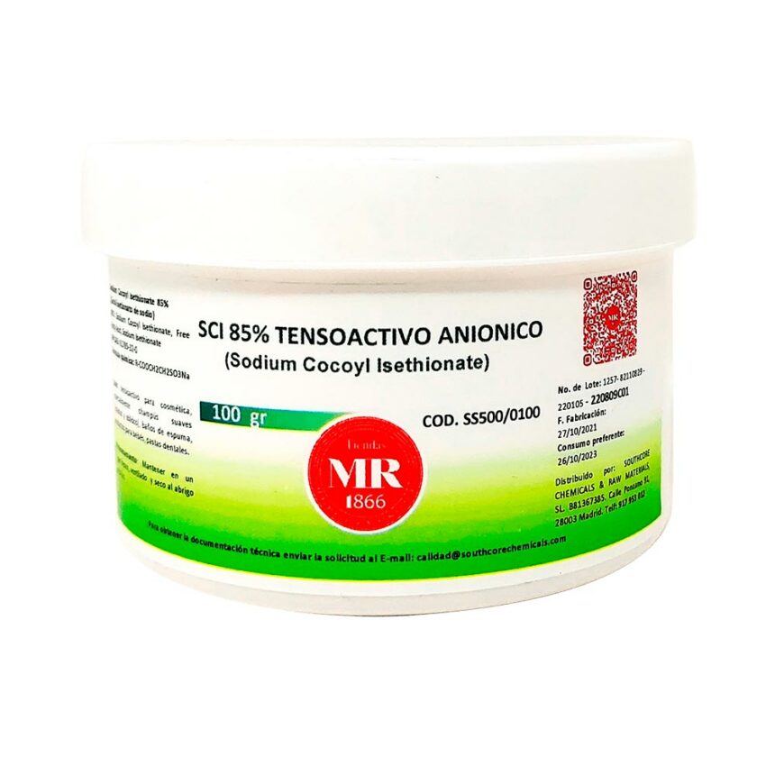 SCI 85% TENSOACTIVO ANIONICO (Sodium Cocoyl Isethionate) 100 gr – Tiendas MR 1866