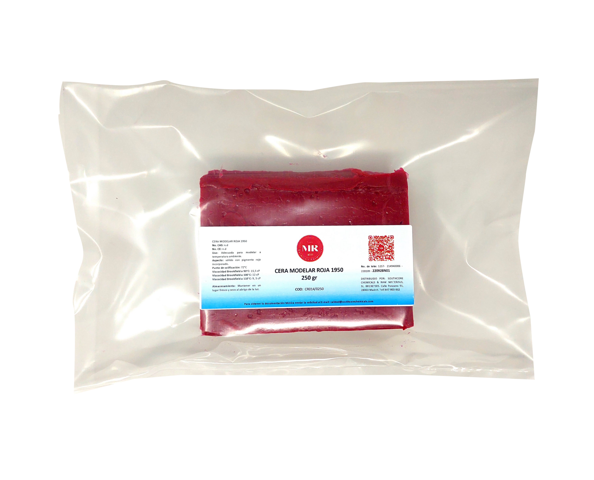 CERA MODELAR ROJA 1950 250 gr – Tiendas MR 1866