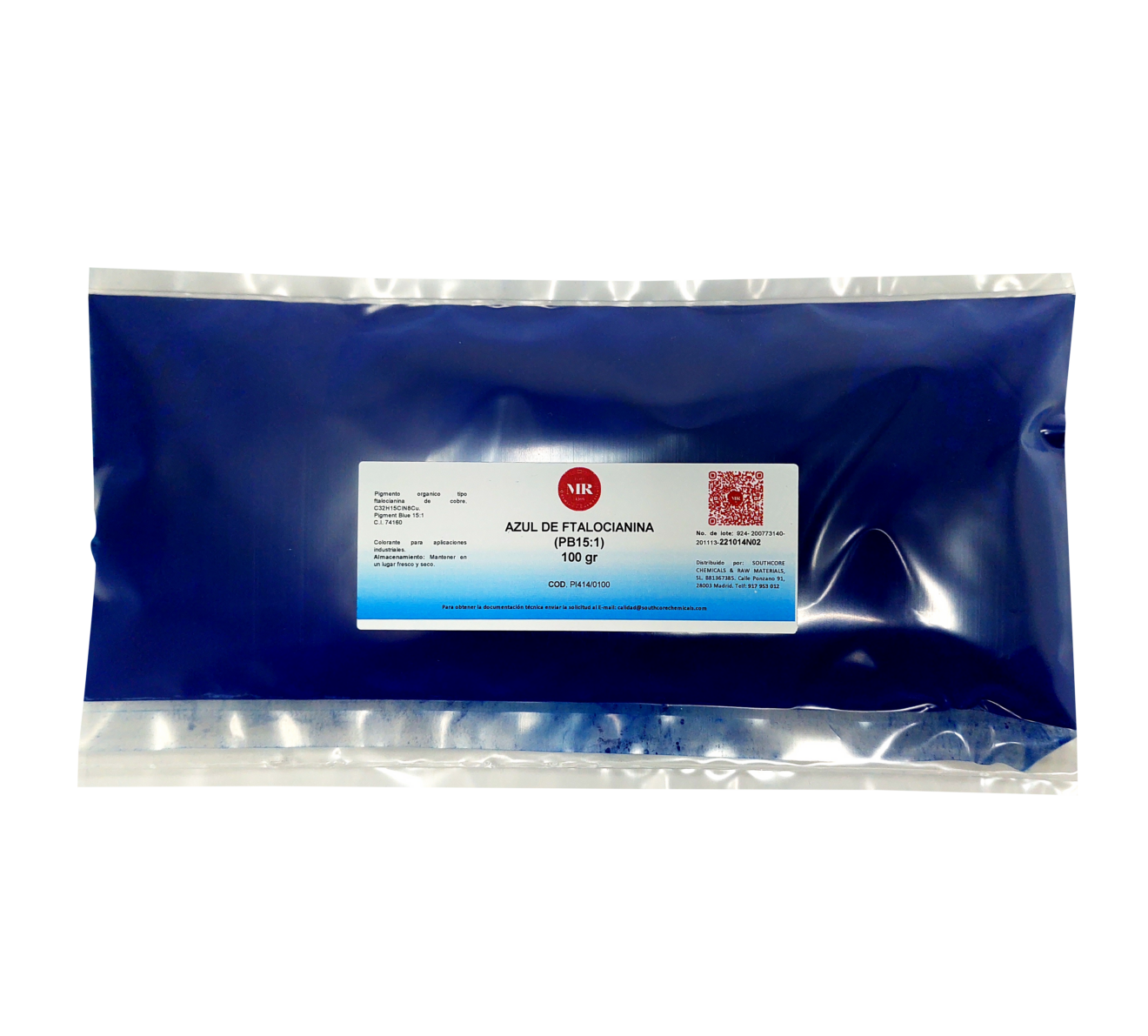 AZUL PRIMARIO FTALOCIANINA [PB15:1], 100 gr – Tiendas MR 1866