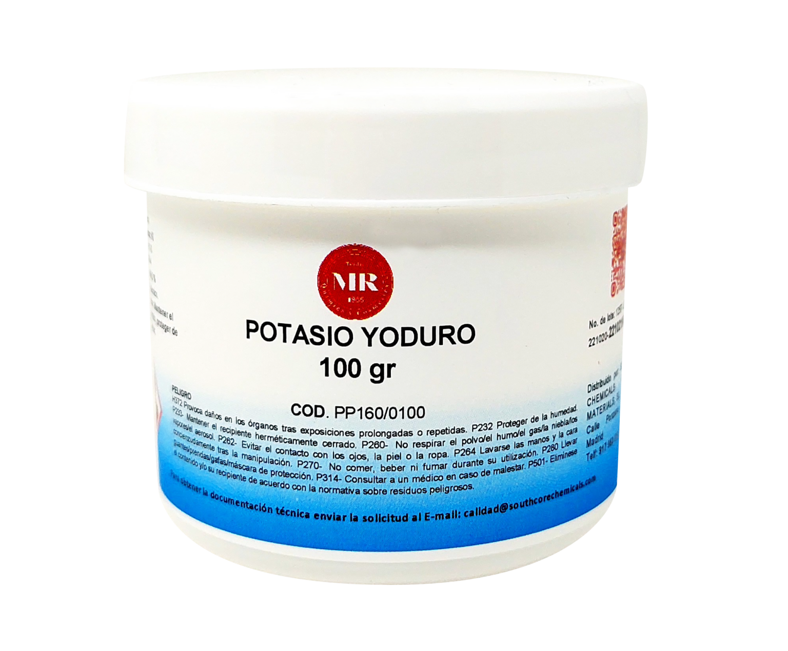 POTASIO YODURO 100 gr – Tiendas MR 1866