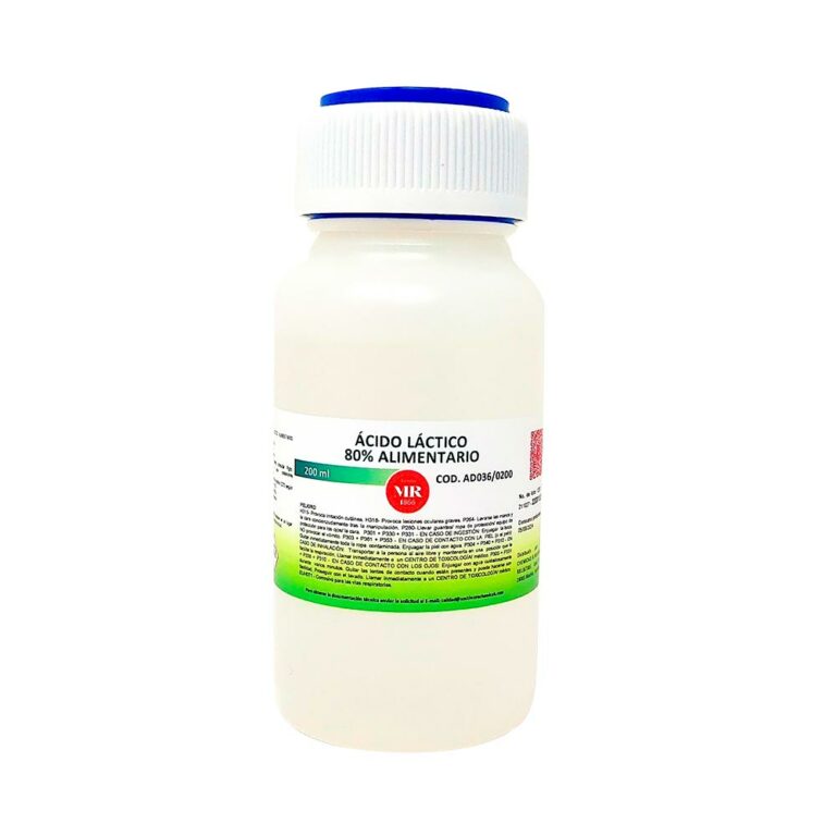 ACIDO LACTICO 80% ALIMENTARIO 200ml – Tiendas MR 1866